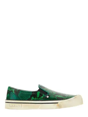 Bally Printed Slip-on Sneakers - Green