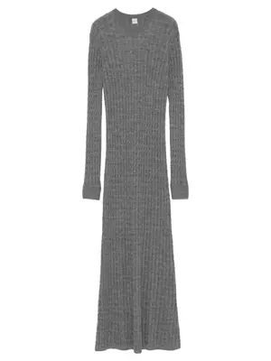 TOTEME Cable-knit Maxi Dress - Grey