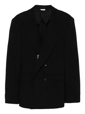 Comme Des Garçons Double-breasted Blazer - Black