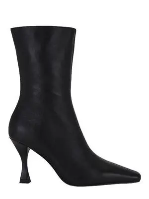 Raye Square Toe Zip Up High Heel Boots - Black