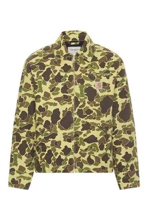 Carhartt Work In Progress Duck Detroit Jacket Camo Duck & Green