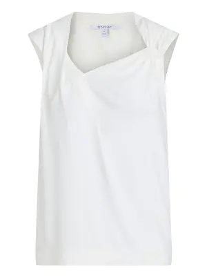 Derek Lam 10 Crosby Derek Lam 10 Crosby Alya Draped Top White
