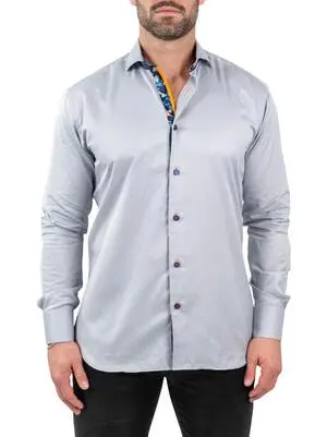 MACEOO Einstein Jacqslate Button-up Shirt - Grey