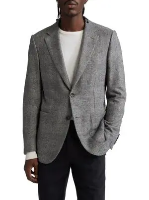 Zegna Textured Cashmere Sport Coat - Grey