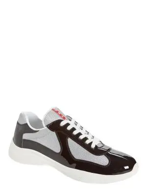Prada America's Cup Sneaker - Ebano/argento