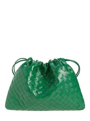 Bottega Veneta Medium Intrecciato Leather Shoulder Bag - Jungle-gold