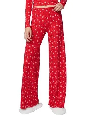 FLORENCE BY MILLS Florence By Mills Rib Print Pants Scarlet Snow