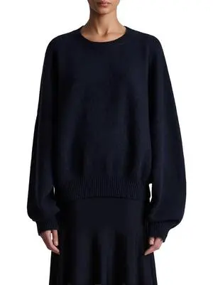 Khaite Khaite Marguax Cashmere Sweater Midnight Navy