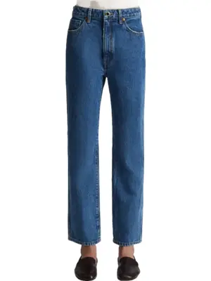 KHAITE Khaite Abigail Ankle Straight-Leg Jeans