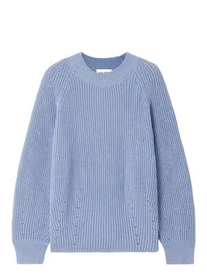 HIGH SPORT Greta Ribbed Cotton Sweater