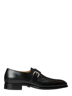 Ralph Lauren Darnell Calfskin Monk-strap Shoe - Black