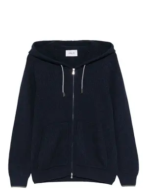 D4.0 Hooded Cardigan - Blue