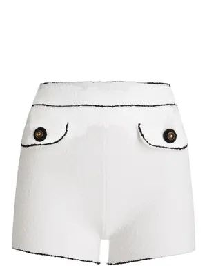 Moschino Contrasting-trim Thigh-length Shorts - White