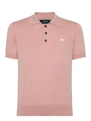 Dsquared2 Logo-embroidered Polo Shirt - Pink