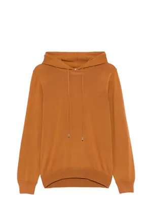 D4.0 Fine-knit Hoodie - Brown