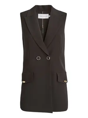 SIMONA CORSELLINI Sleeveless Blazer - Brown