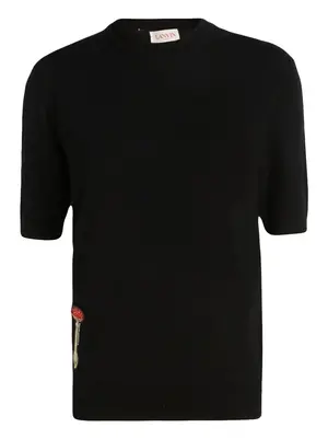 LANVIN Graphic Print T-shirt - Black