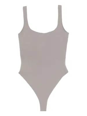 ENTIRE STUDIOS Square-neck Bodysuit - Grey