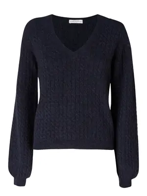 BALLANTYNE Cable-knit Jumper - Blue