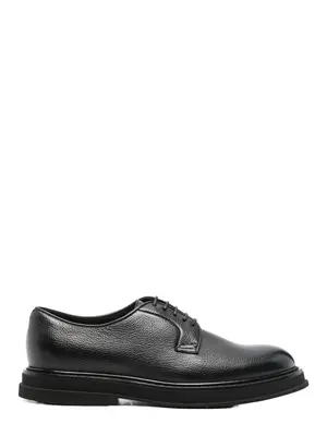 DOUCAL'S Leather Derby Shoes - Black