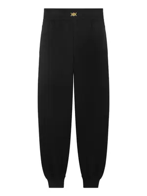 Versace Knitted Track Pants - Black
