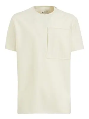 JIL SANDER Wool T-shirt - Neutrals