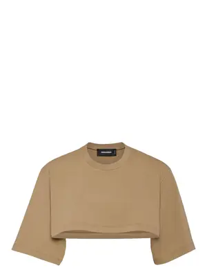 Dsquared2 Cropped T-shirt - Neutrals