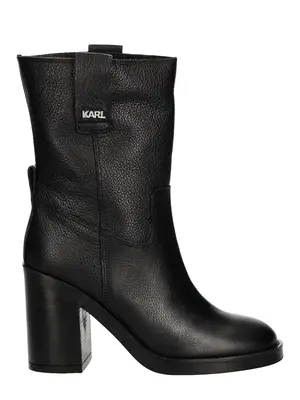 Karl Lagerfeld 100mm Brooklyn Boots - Black