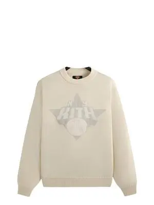 Kith X New York Knicks Empire Lewis Sweater - Sandrift