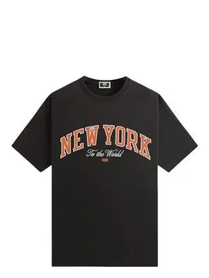 Kith X New York Knicks New York To The World Vintage Tee Shirt - Black