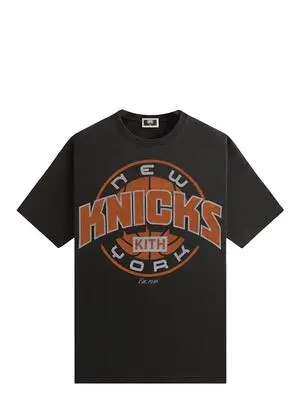 Kith X New York Knicks Showtime Vintage Tee Shirt - Black