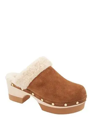 Andre Assous Olivia Studded Clogs - Cognac/natural