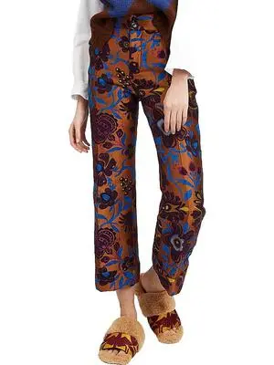 La DoubleJ Hendrix Jacquard Pants - Selva Jacquard Brown