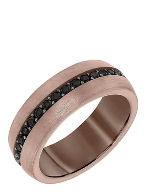 Bloomingdale'S Black Sapphire Eternity Band - Brown/black