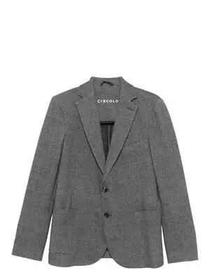 CIRCOLO 1901 Checked Blazer - Grey