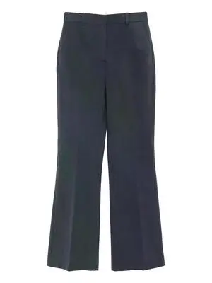 CIRCOLO 1901 Fleece Flared Trousers - Blue