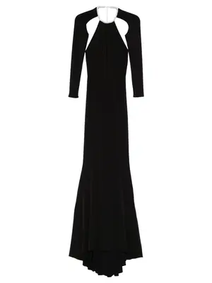 NISSA NISSA Open-Back Jersey Gown