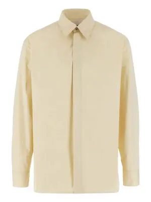 JIL SANDER Cotton Shirt - Neutrals