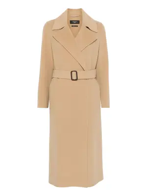 Max Mara Felted Virgin Wool Coat - Neutrals