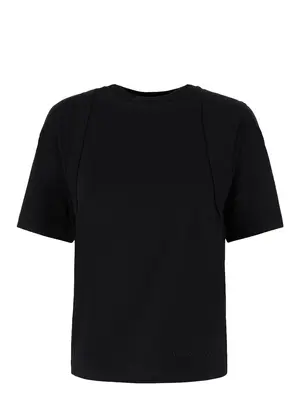 Alexander McQueen Embroidered-logo T-shirt - Black