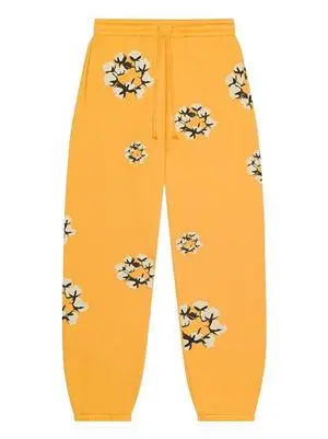 DENIM TEARS X Cpfm Cactus Tears Wreath Sweatpants - Yellow