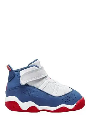 JORDAN 6 Rings True Blue Sneakers - White/university Red/light Steel Grey
