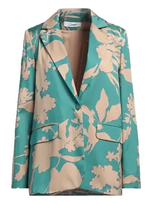 KAOS Single-breasted Floral-print Blazer - Blue