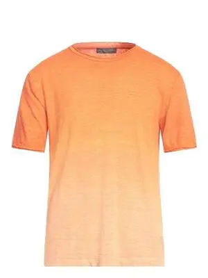 DANIELE FIESOLI T-shirt Size Linen, Elastane - Orange