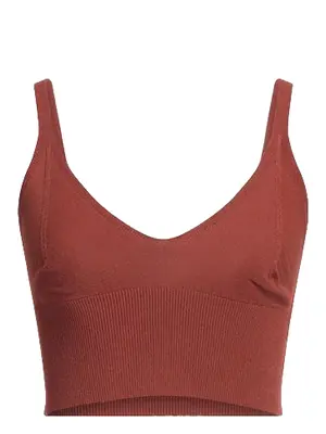 DANIELE FIESOLI Knitted Crop Top - Brown