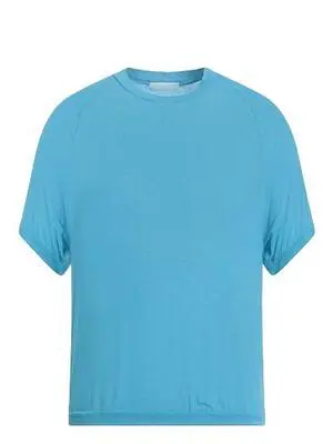 DANIELE FIESOLI T-shirt Azure Size Viscose, Nylon, Cashmere, Elastane - Blue