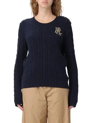 Polo Ralph Lauren Cable Knit Sweater With Button Detailing - Blue 1