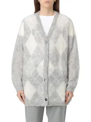SEMICOUTURE Argyle Sweater - Grey
