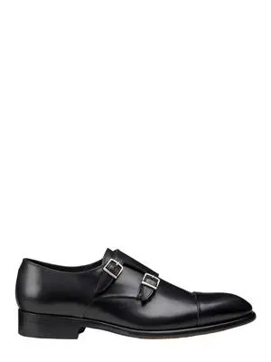DOUCAL'S Monk Strap Shoes - Black
