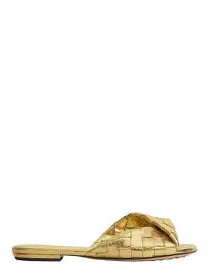 Bottega Veneta Blink Flat Mule - Gold